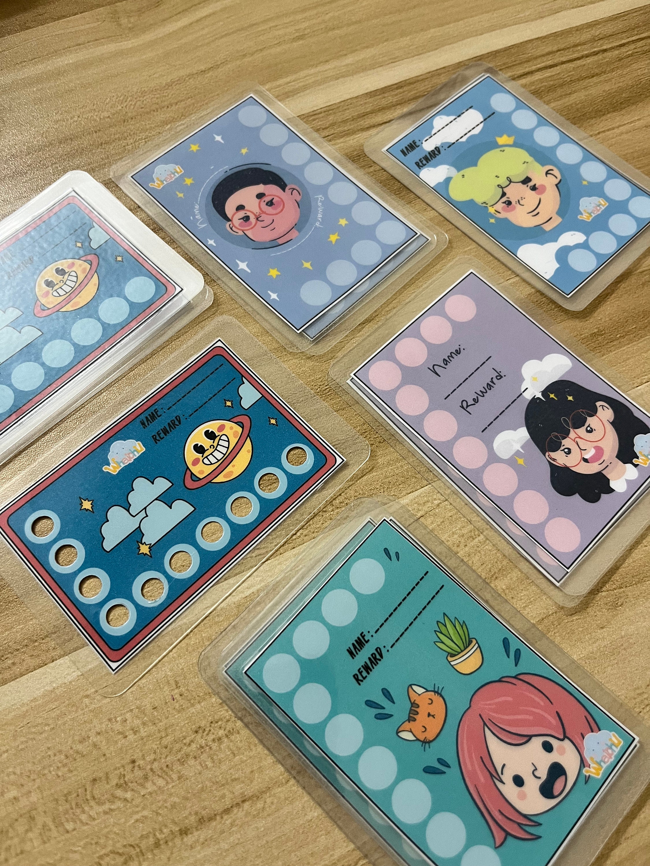 Reward Card Encouragement Punch Card Reward Tracker Incentive Card Gift ...