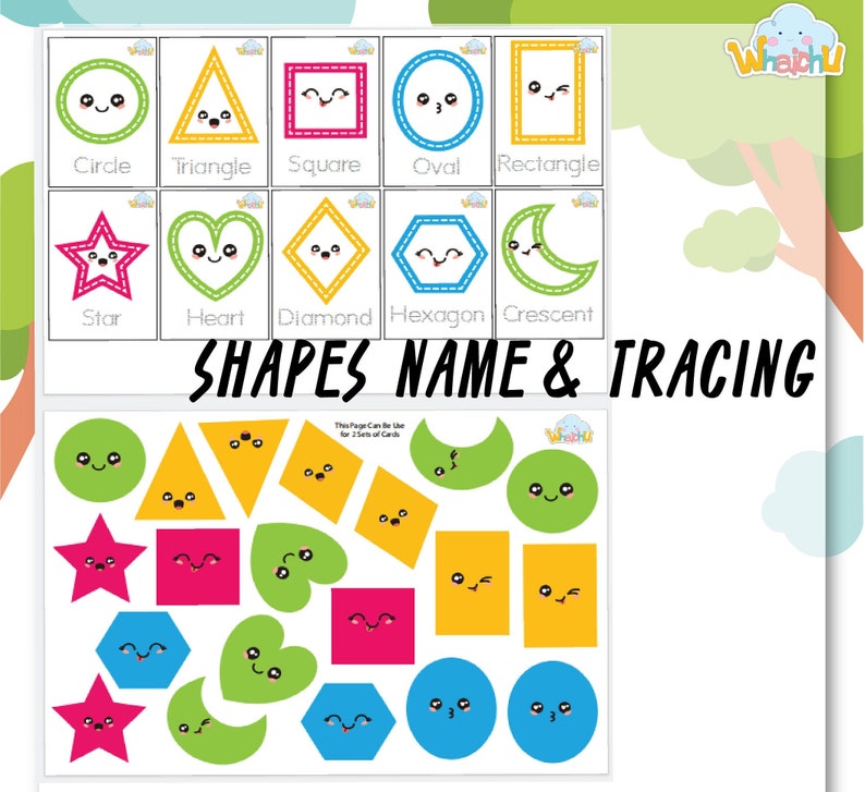 Shape Activity Printable Shapes Matching Shapes Tracing Learn Shape ...