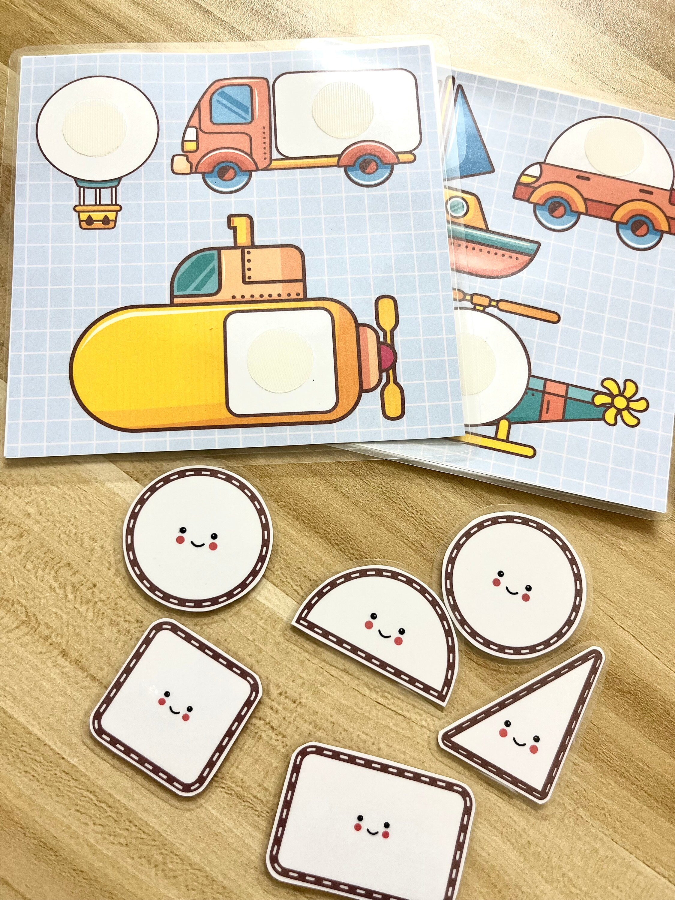 Shape Matching Activity Transportation Theme - Etsy