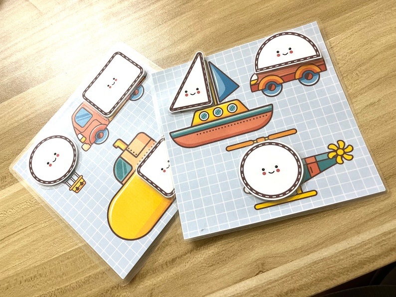 Shape Matching Activity Transportation Theme - Etsy