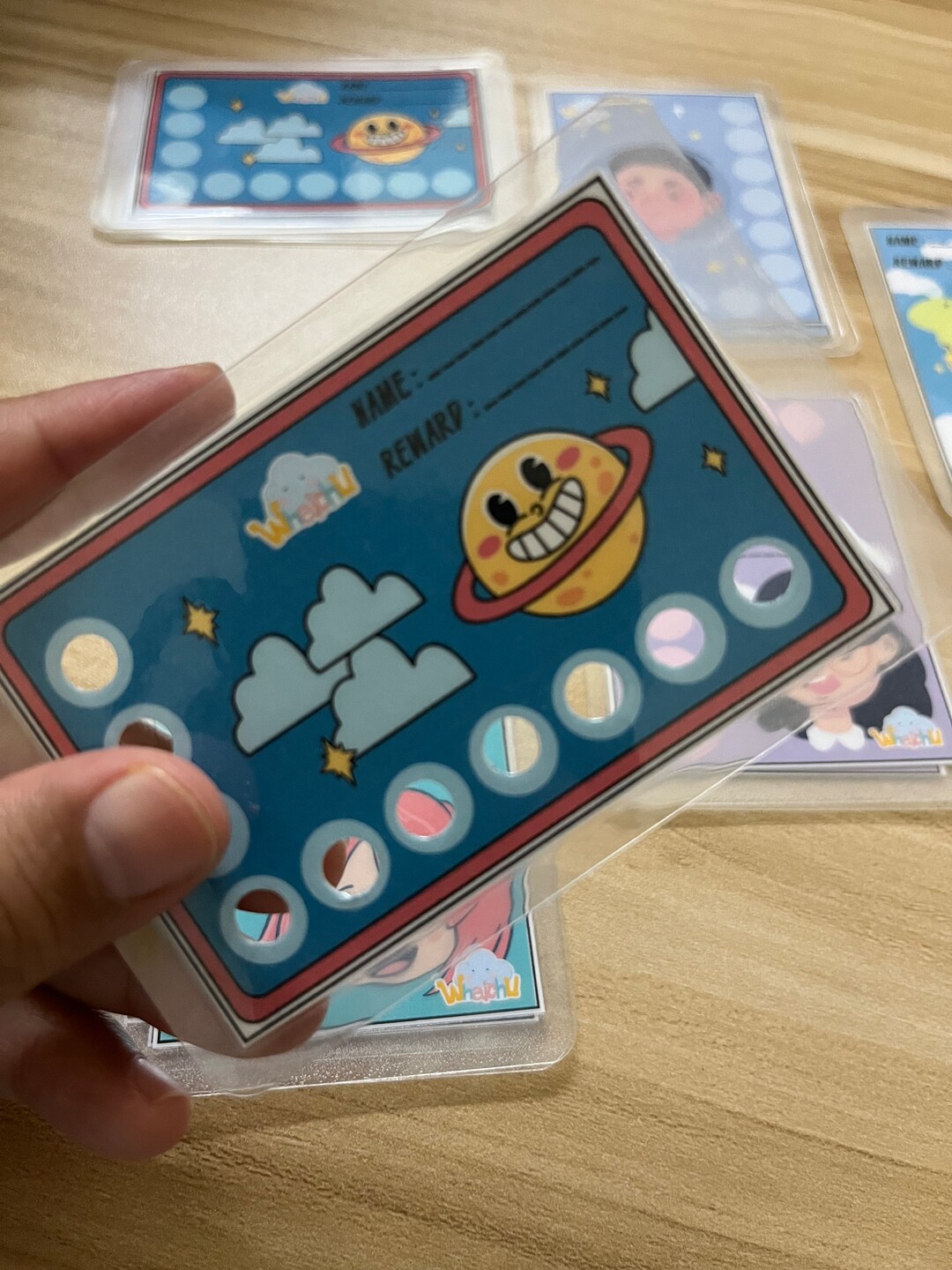 Reward Card Encouragement Punch Card Reward Tracker Incentive Card Gift ...