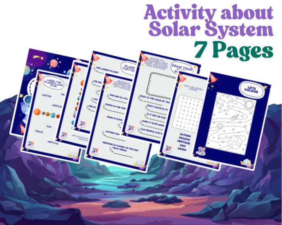 Fun Solar System Worksheet for Kids | Printable Space Activity ...