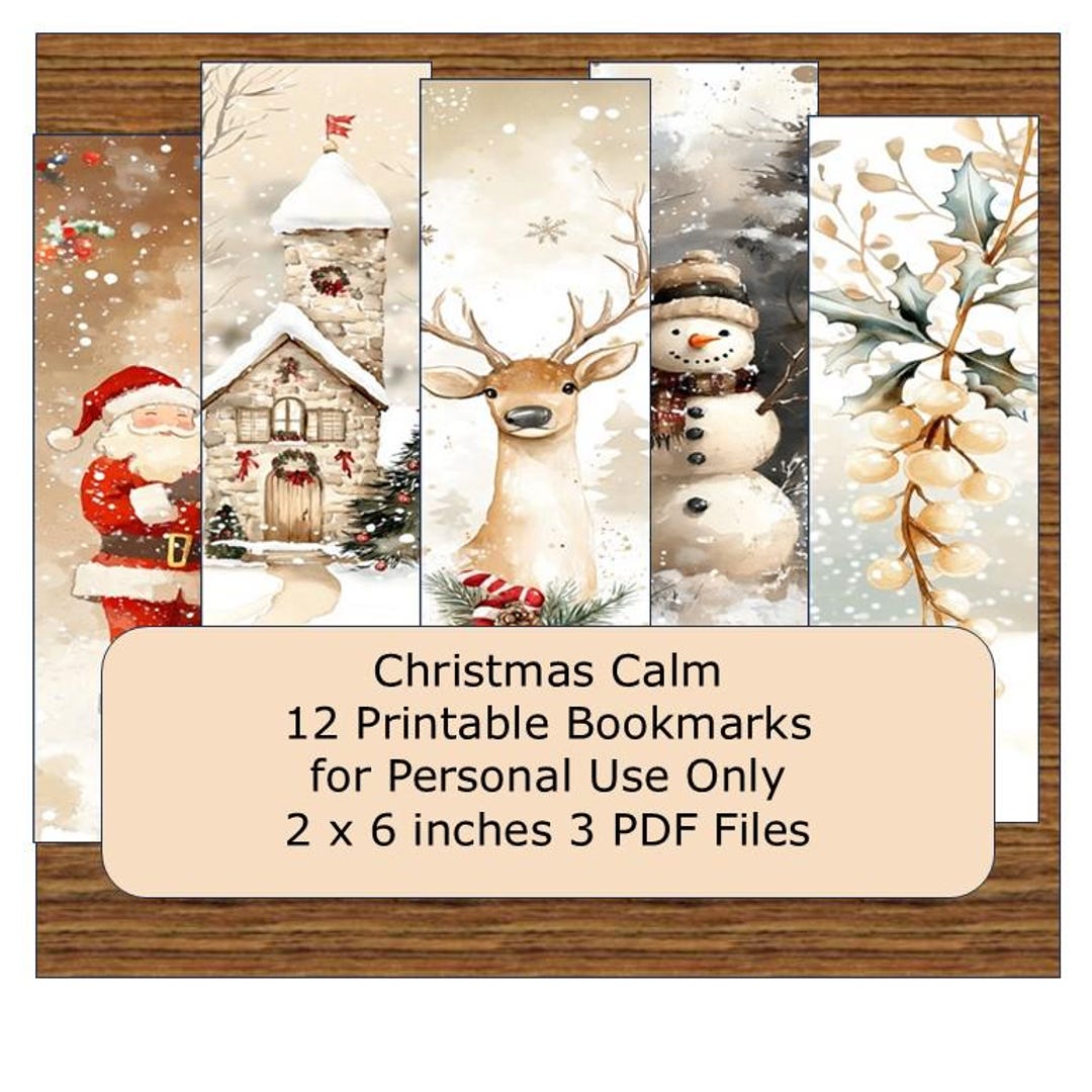 12 Lovely Beige Toned Printable Bookmarks for Reading Rewards Party ...