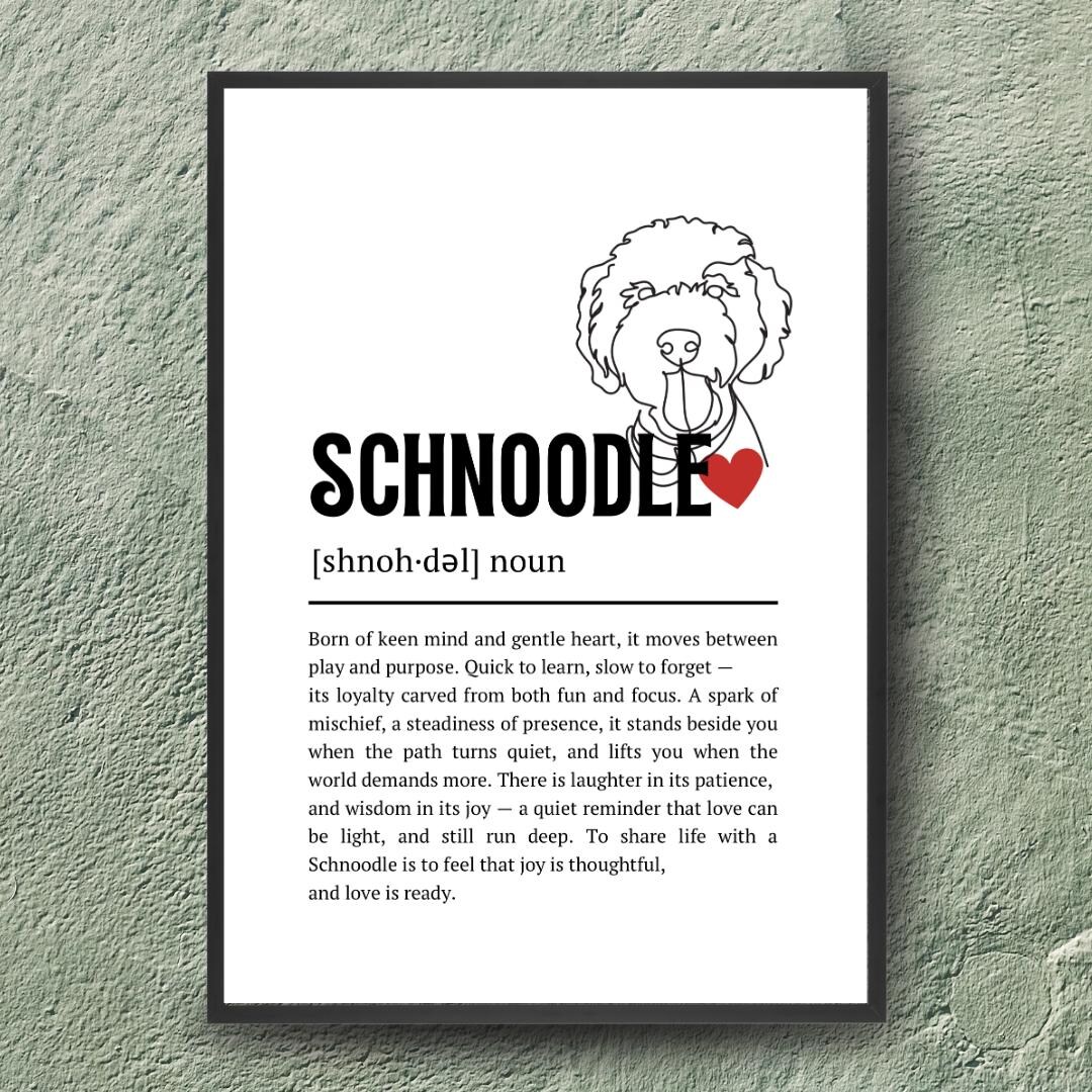 Poster SCHNOODLE | Digitaler Download | Minimalist Art Print ...