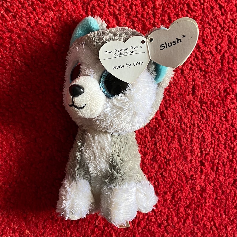Ty Beanie Boo Slush Toy / Slush the Husky Dog / Ty Toys / Beanie Babies ...