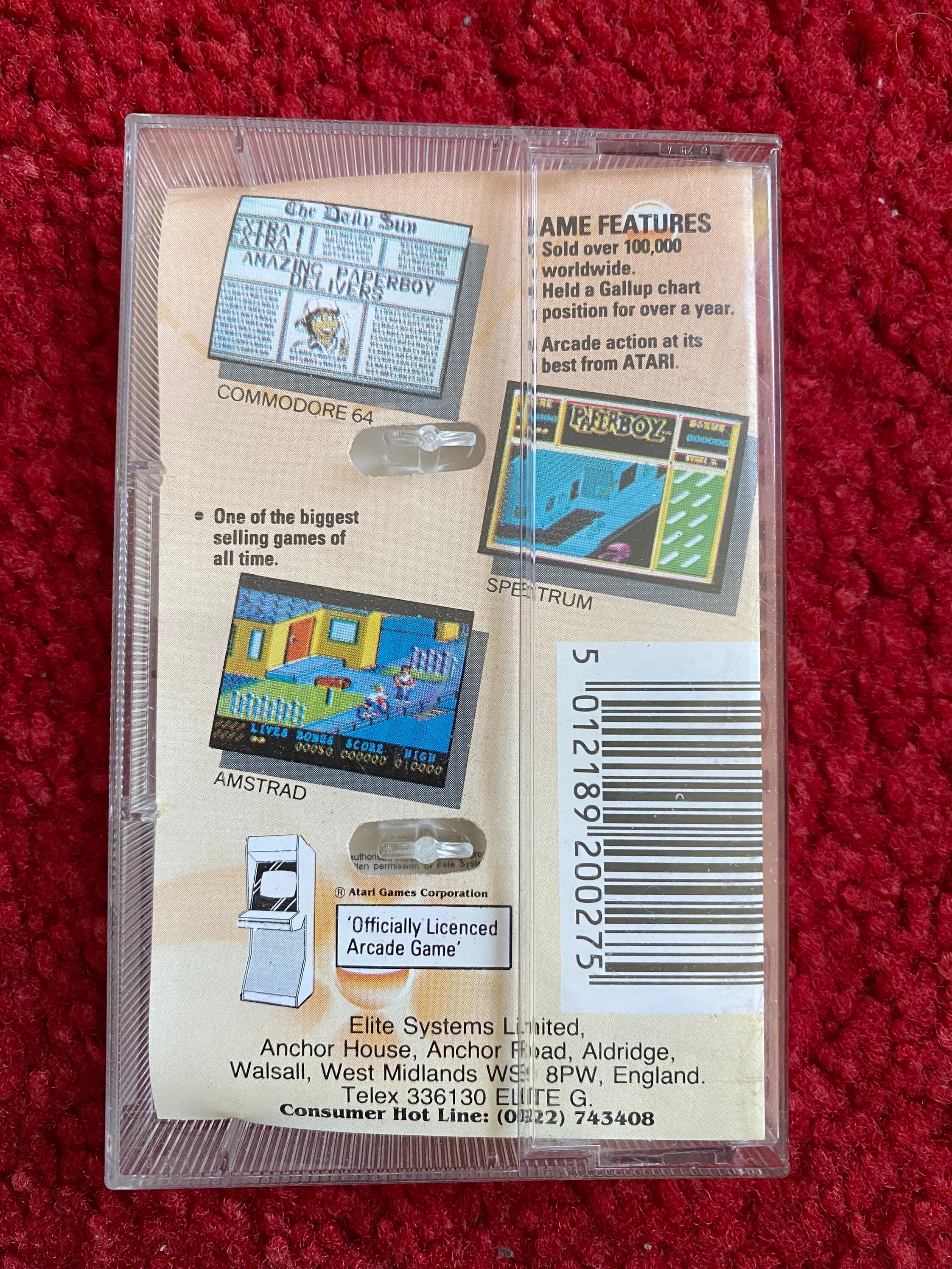 Paperboy Spectrum Video Game Cassette encore / Video Game Gifts ...