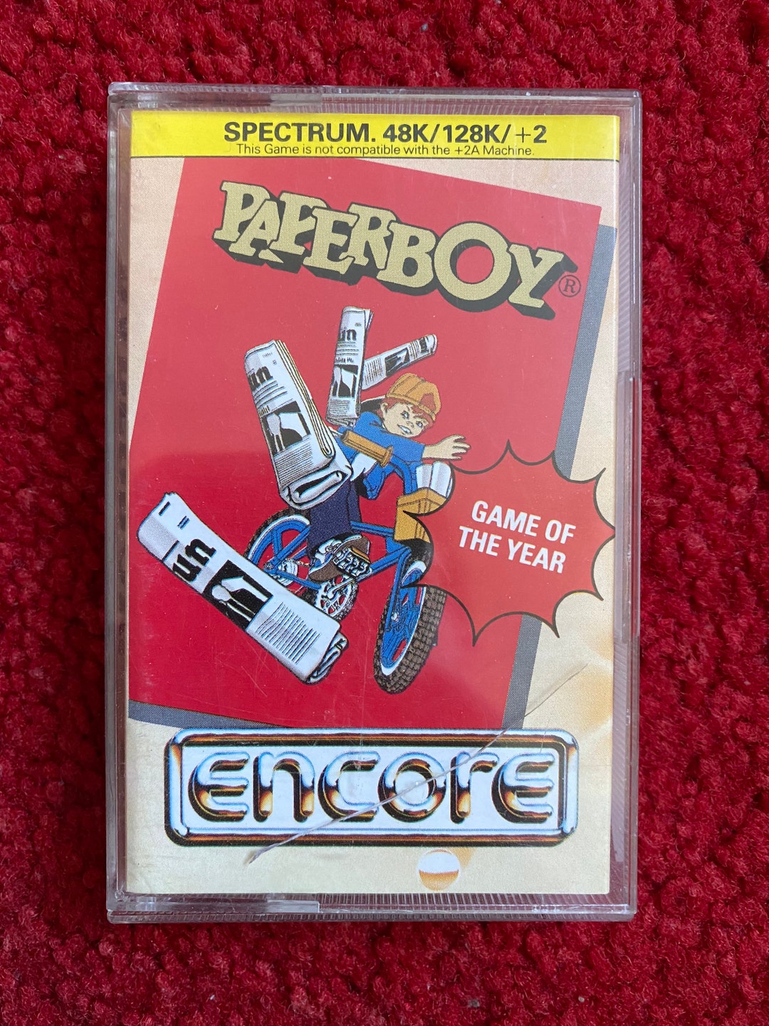 Paperboy Spectrum Video Game Cassette encore / Video Game Gifts ...
