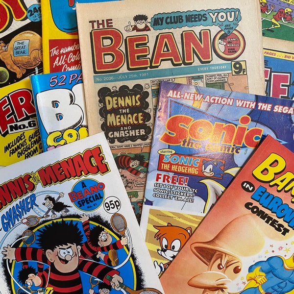 Retro Comic Books - Etsy