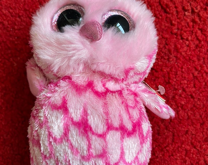 Ty Beanie Boo Pinky Toy / Pinky the Owl / Ty Toys / Beanie Babies / Owl ...