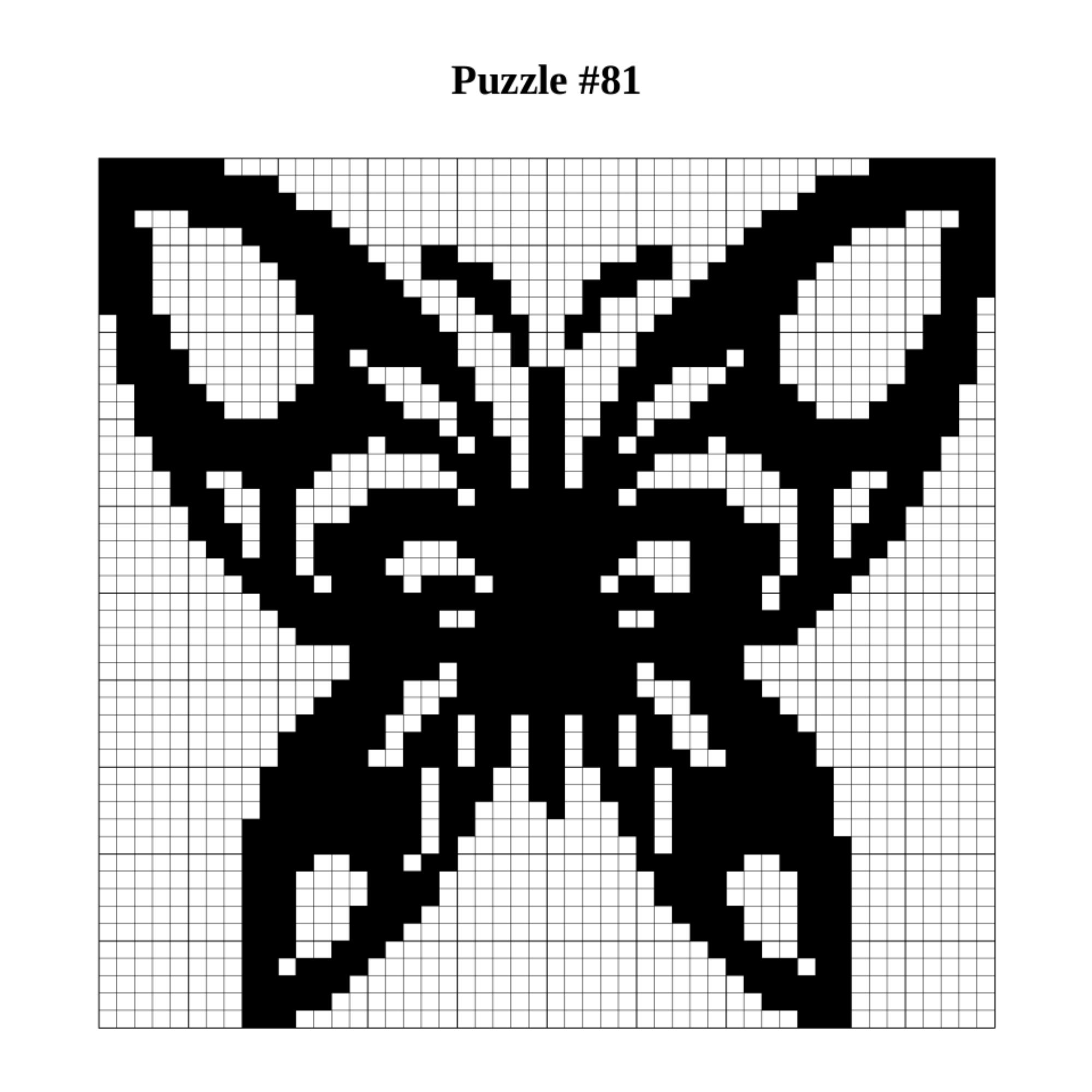 Nonogram Puzzle Printable Nonogram Puzzle Pic a Pix Game Paint by ...