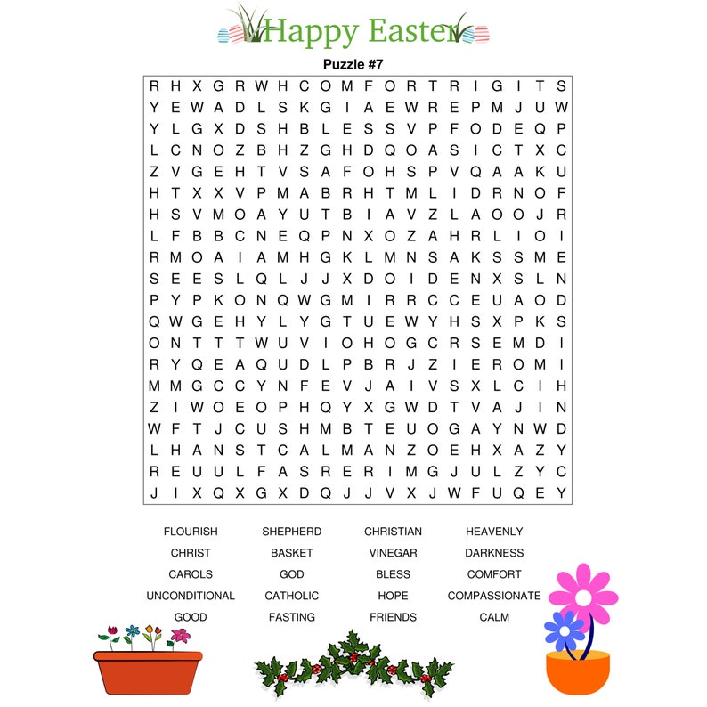 Easter Word Search Puzzle Printable Easter Coloring Pages Printable ...