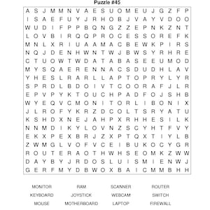 Word Search Puzzle Printable Word Search Printable Puzzle Activity ...