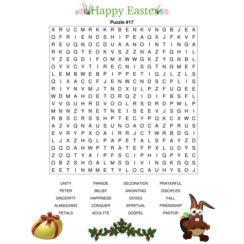 Easter Word Search Puzzle Printable Easter Coloring Pages Printable ...
