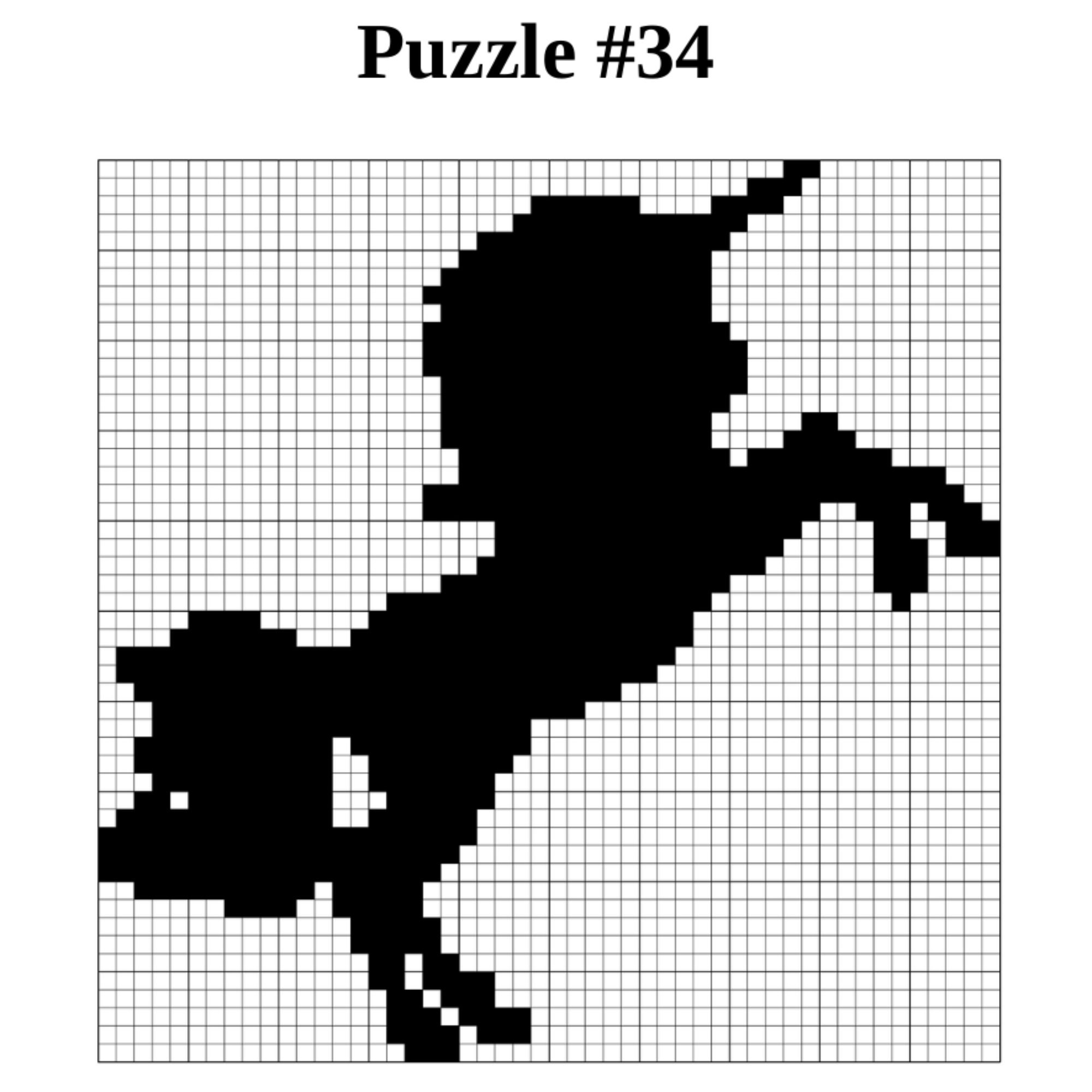 Nonogram Puzzle Printable Nonogram Puzzle Pic a Pix Game Paint by ...