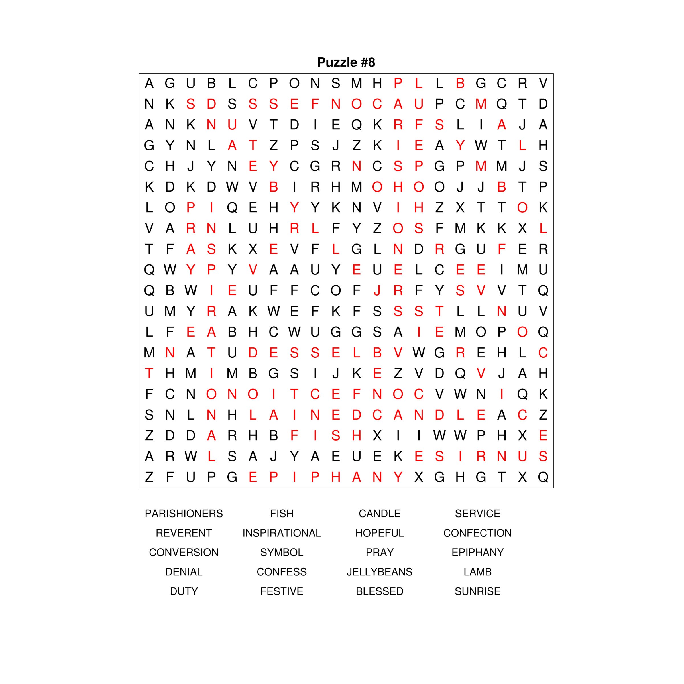 Easter Word Search Puzzle Printable Easter Coloring Pages Printable ...