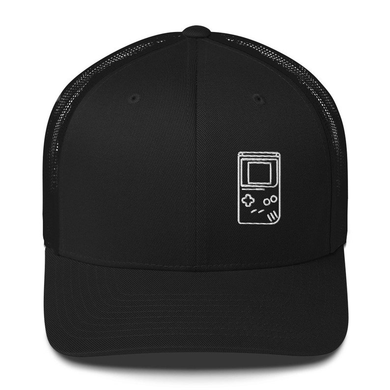 Gameboy Trucker Cap, White Stitching - Etsy