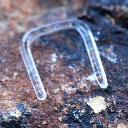 16g 14g 12g 10g Septum Retainer Clear Hide Septum Piercing No - Etsy