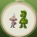 Luigi's Mansion 3: Gooigi & E. Gadd - Cross Stitch Pattern - Original ...