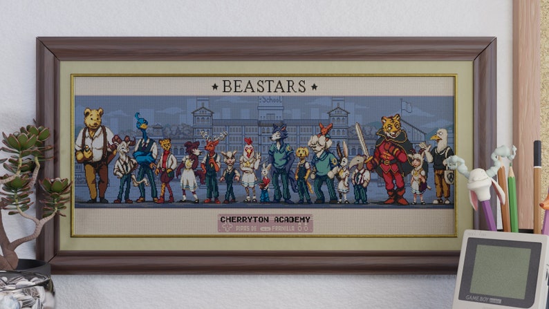 BEASTARS Cherryton Academy (4 in 1 PACK) - Cross Stitch Patterns ...
