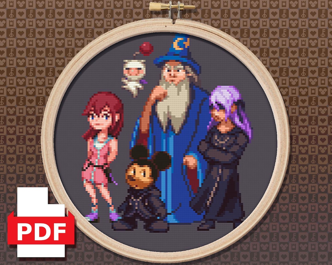 KH | Kingdom Hearts II Riku, Kairi, Mickey, Yen Sid and Moogle/moguri ...