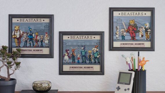 BEASTARS Cherryton Academy 4 in 1 PACK Cross Stitch - Etsy Australia