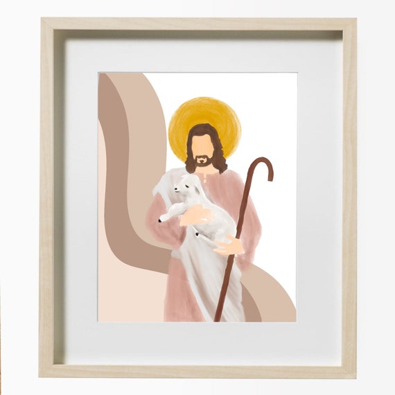 Matchless Love Jesus Christ Art Neutral Religious Art | Etsy
