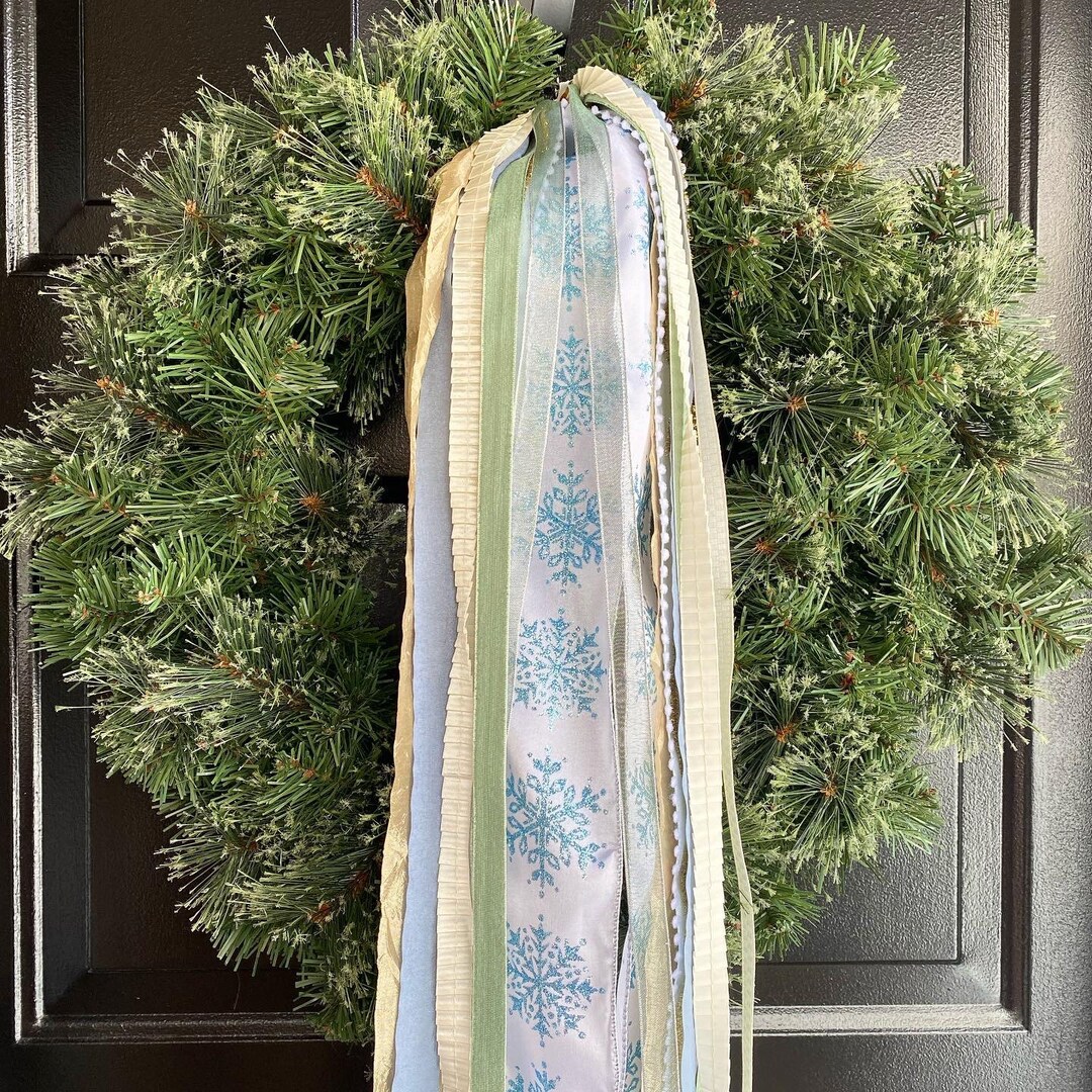 The January Blues Set Winter Ribbons Winter Decor Blue Ribbons - Etsy