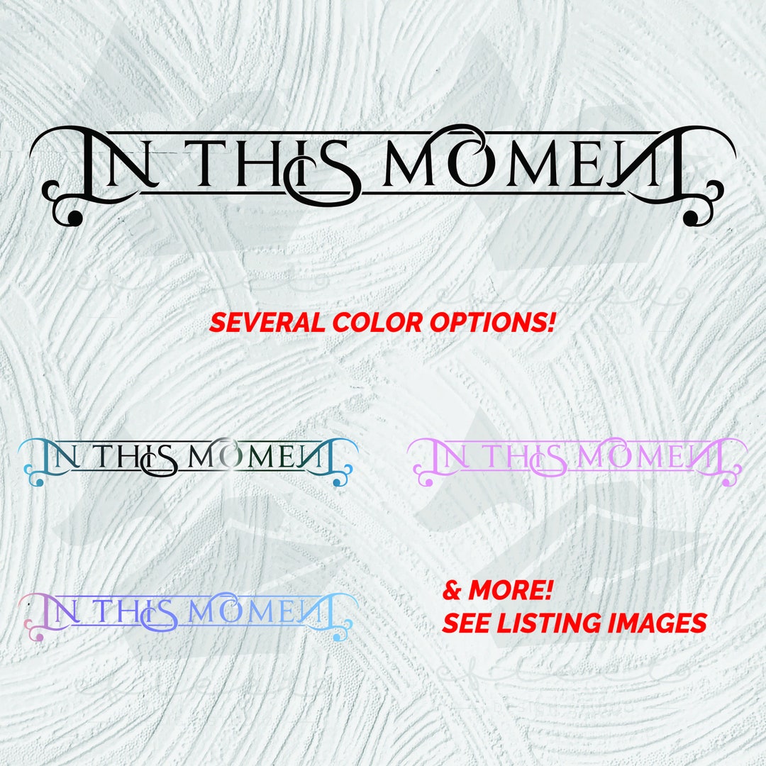 In This Moment Logo Decal for Car, Laptop, Window Sticker - Etsy