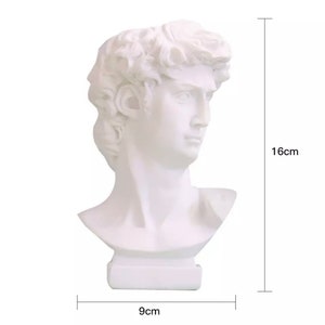 28cm, 24cm White David Statue Vase - Etsy