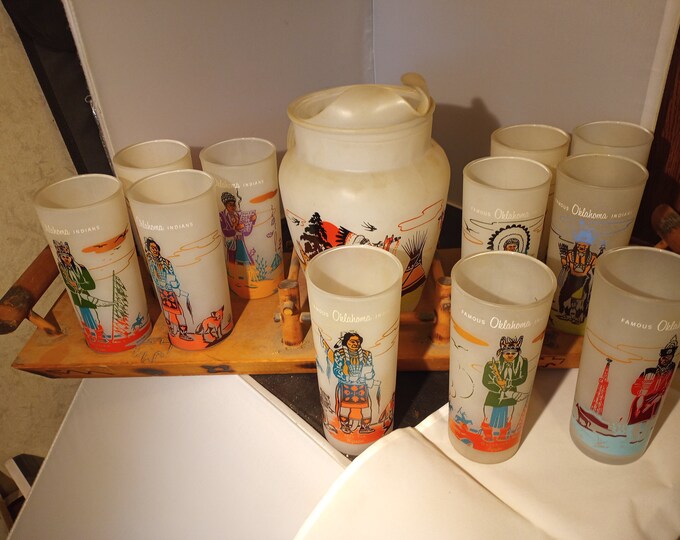 Vintage 1959 KNOX Oil ACEE Blue Eagle Famous Oklahoma Indians 11 ...