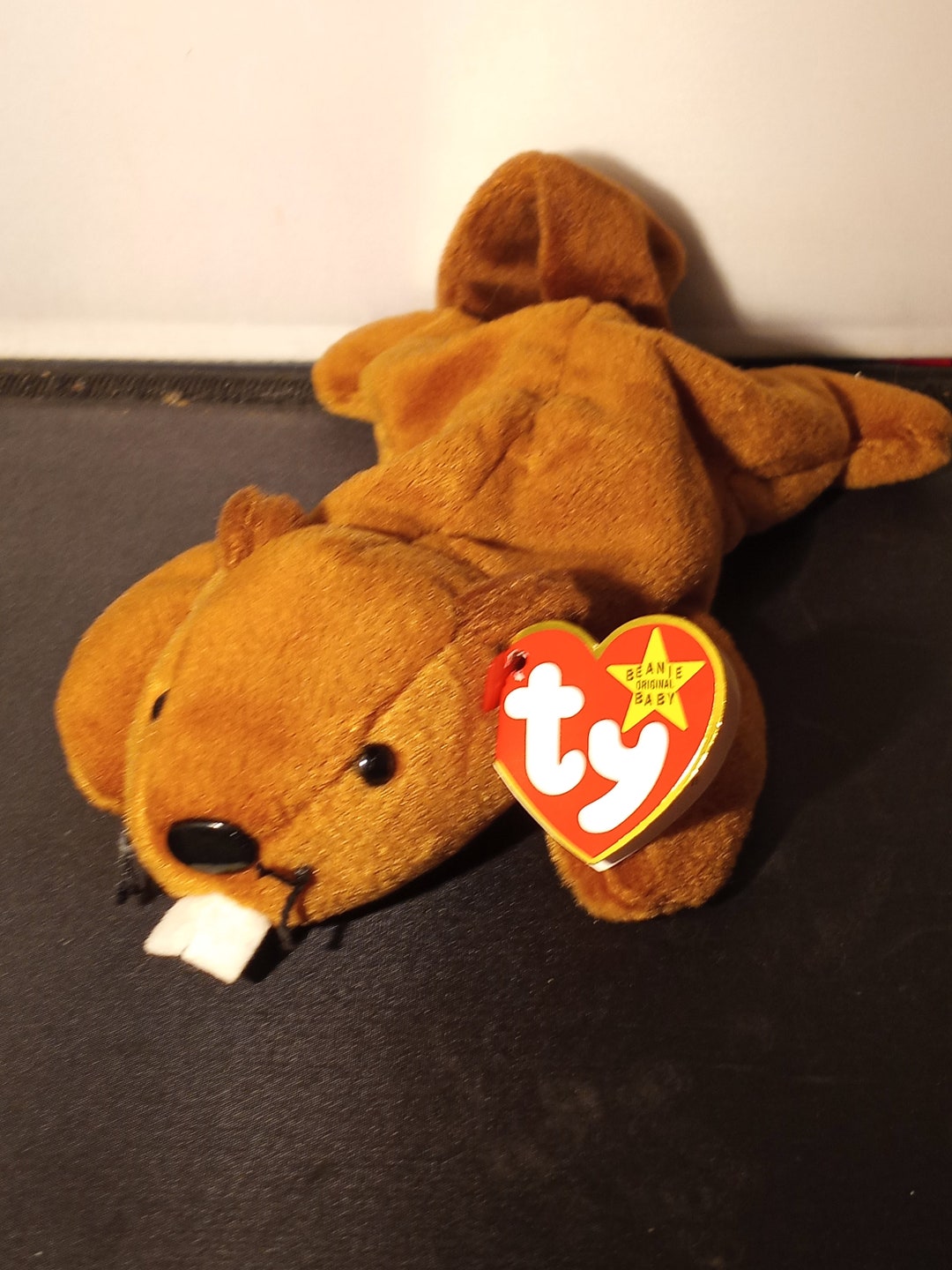 Vintage 1995 Ty Beanie Baby Bucky the Beaver Retired PVC Pellets and ...