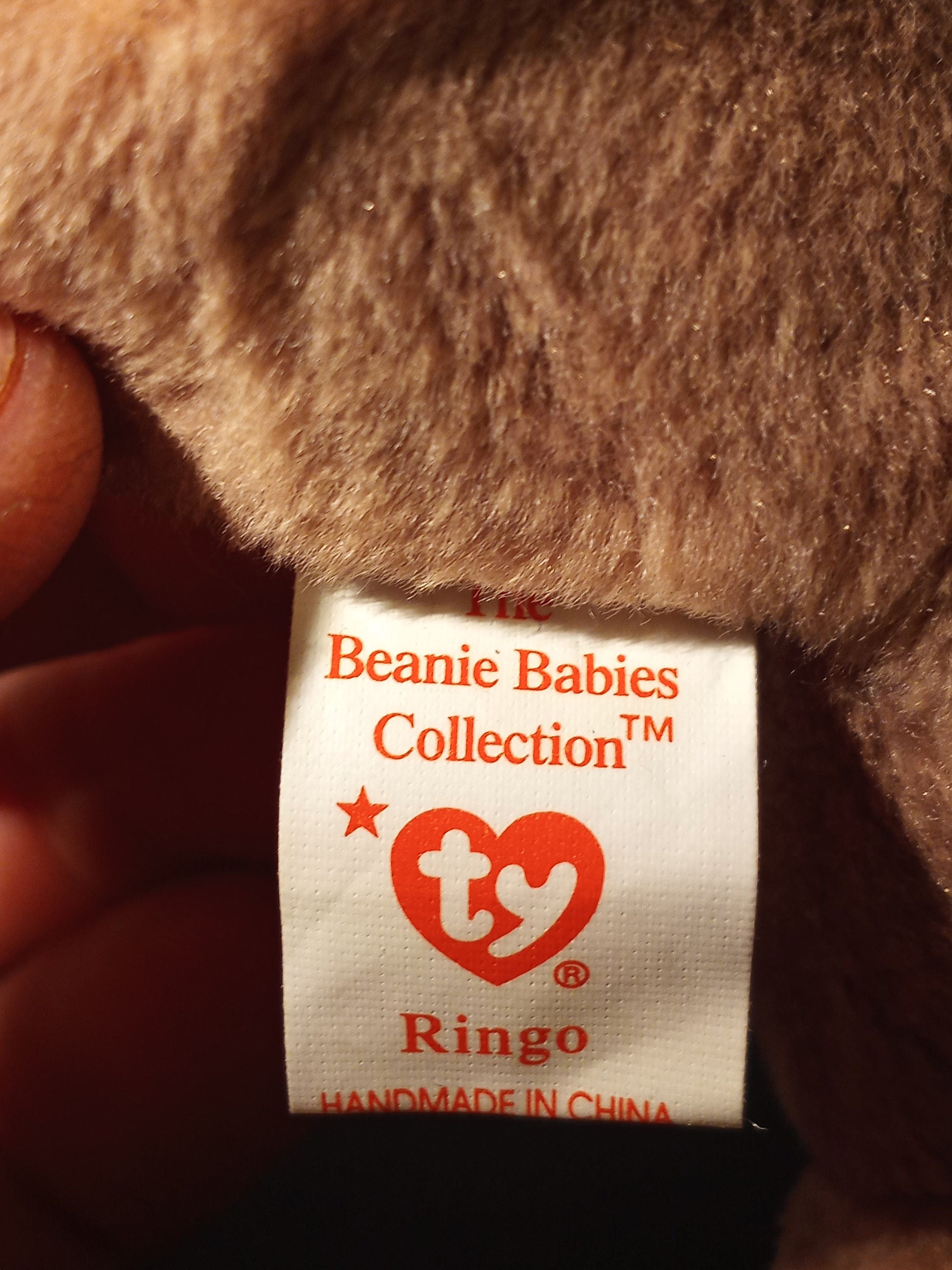 Vintage 1995 Ty Beanie Baby Ringo Rare PVC Pellets and Tag - Etsy