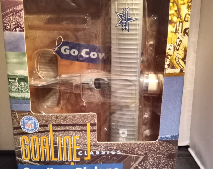 Vintage Dallas Cowboys Stadium Biplane Die Cast Coin Bank, 1997 Ertl ...