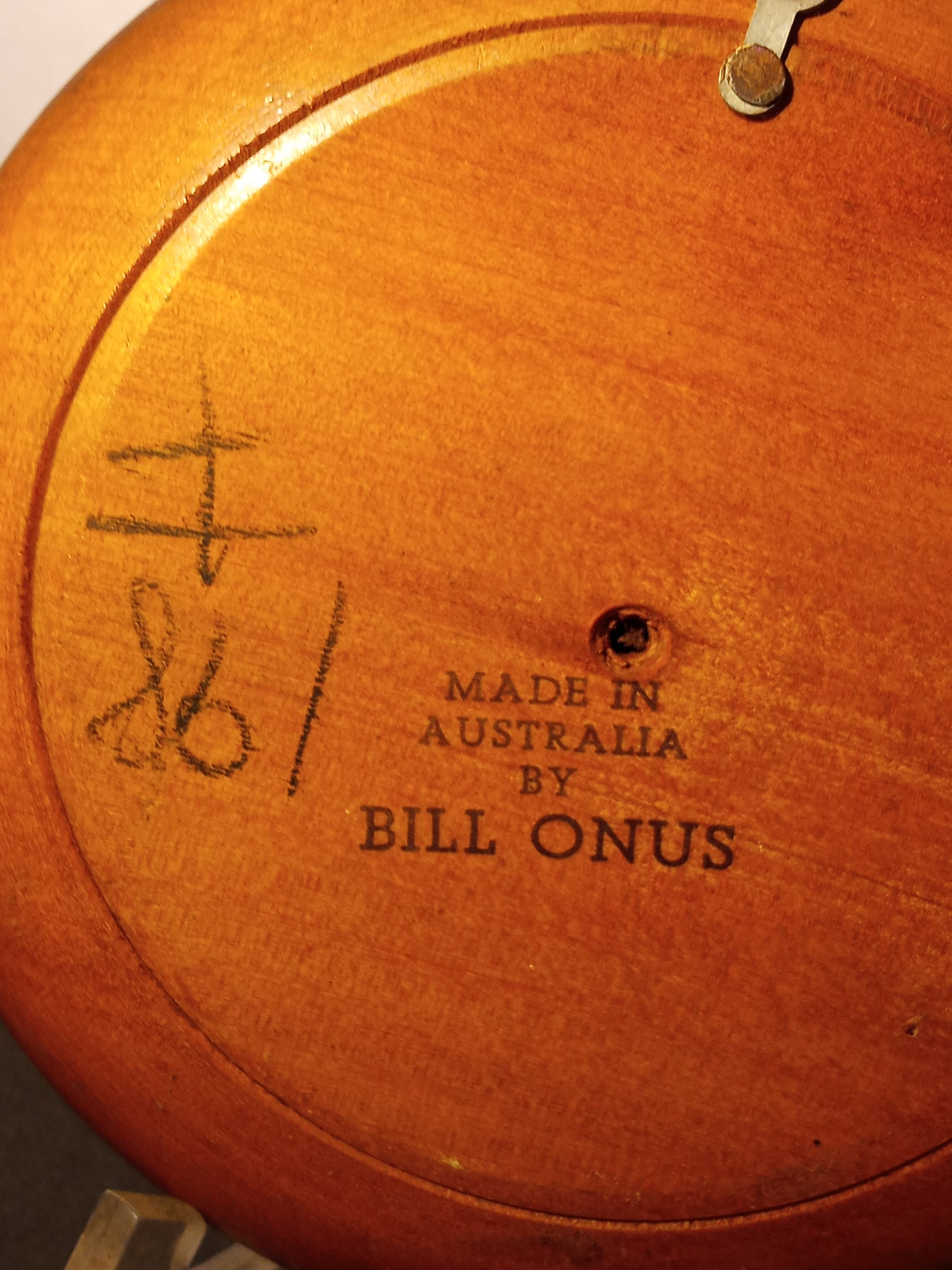 Vintage 1950s Bill Onus Painted Wood Plate Aboriginal Man With Spear ...