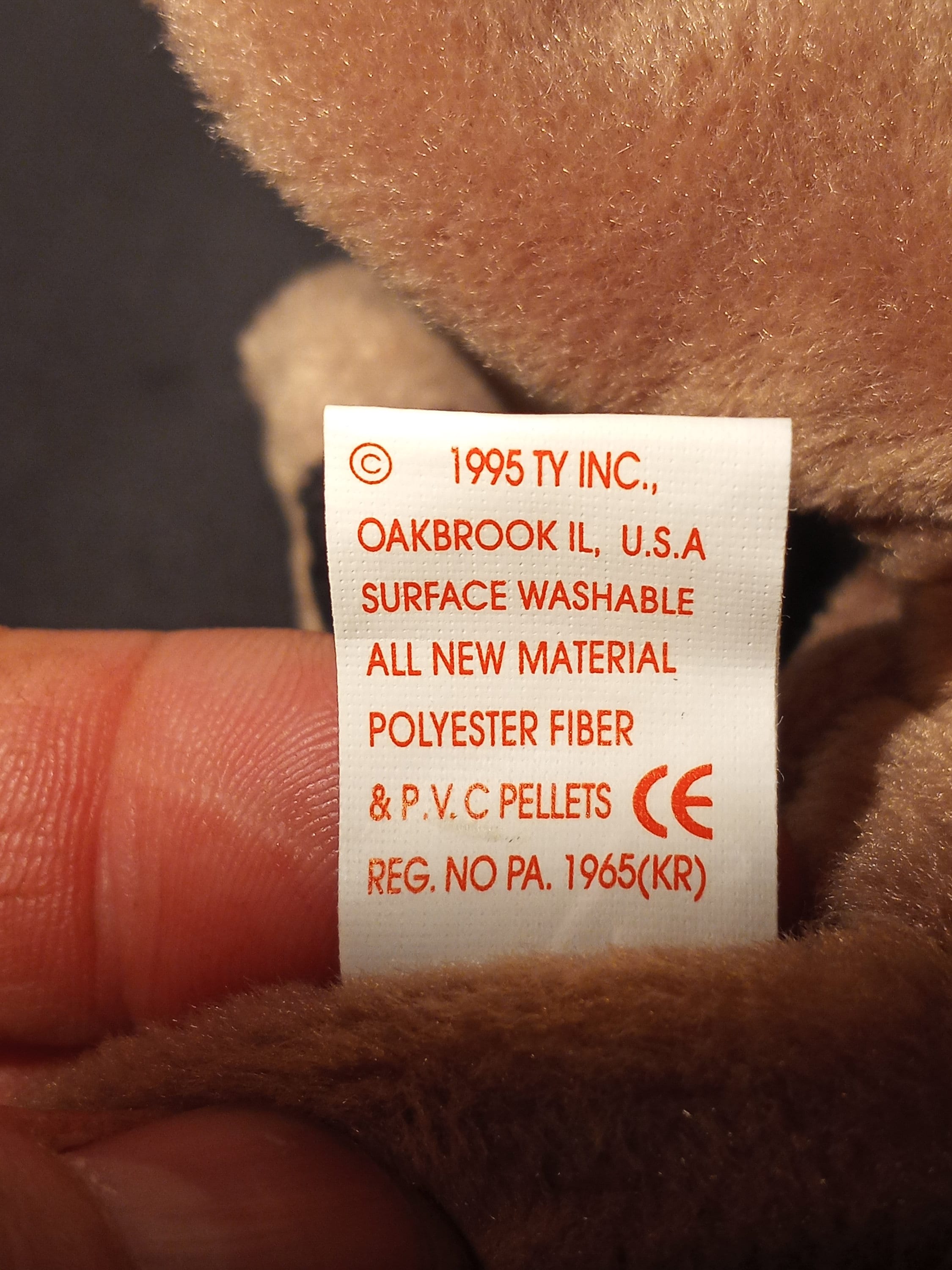 Vintage 1995 Ty Beanie Baby Ringo Rare PVC Pellets and Tag - Etsy