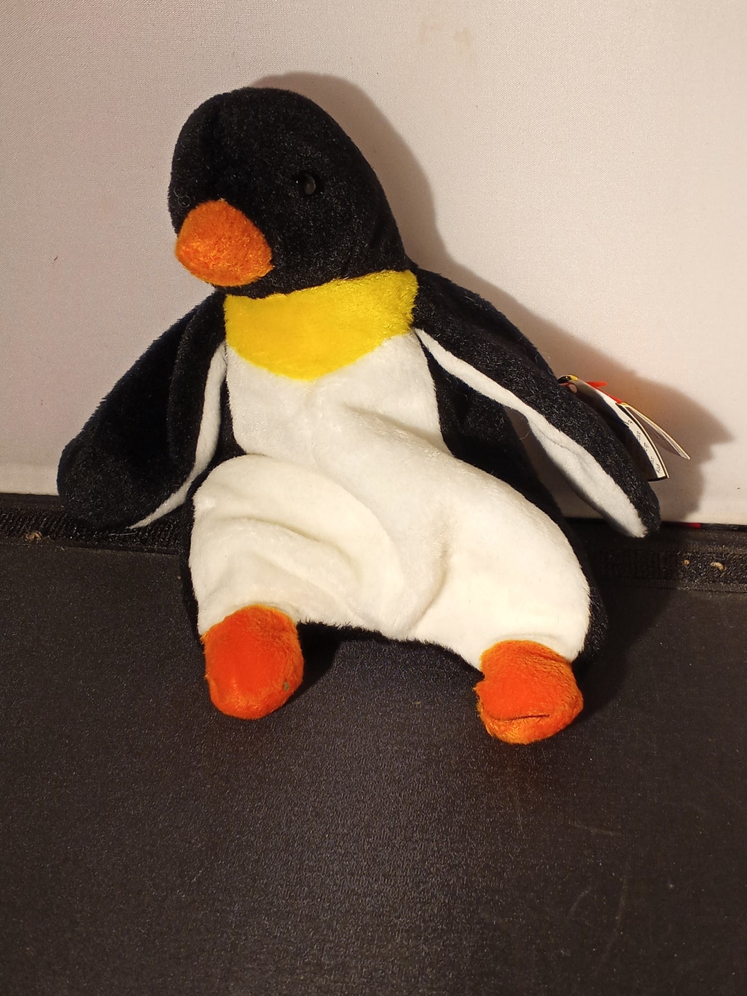 Vintage 1995 TY Beanie Baby Waddle the Penguin Tag Errors With PVC ...