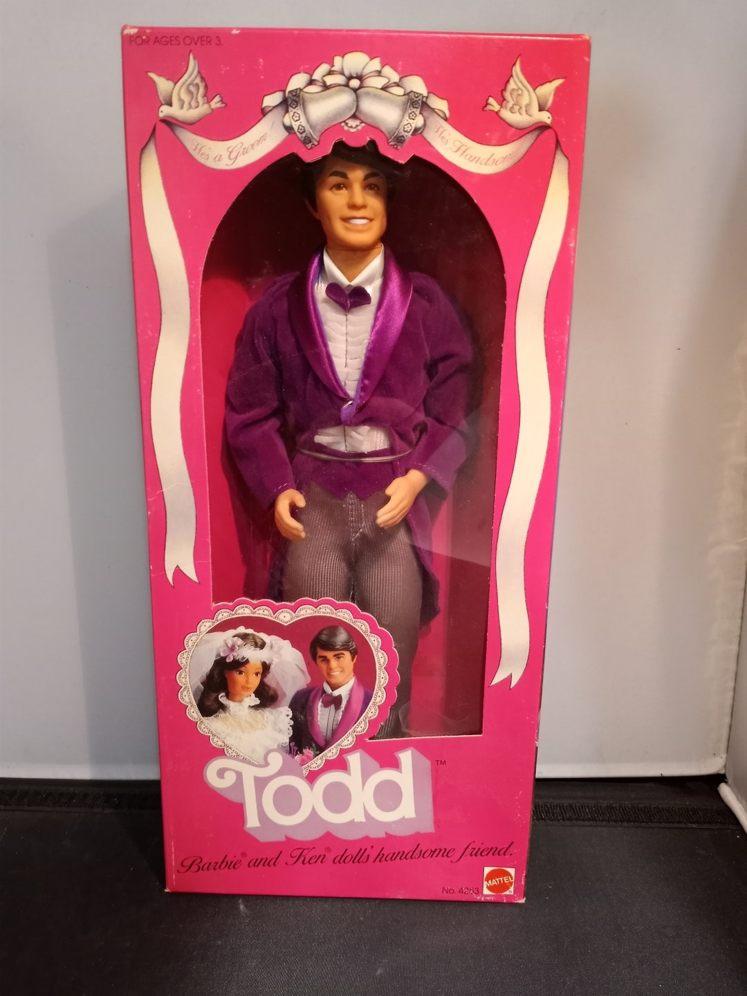 Vintage 1982 Todd Doll Barbie & Ken's Friend Wedding Groom 12"doll ...