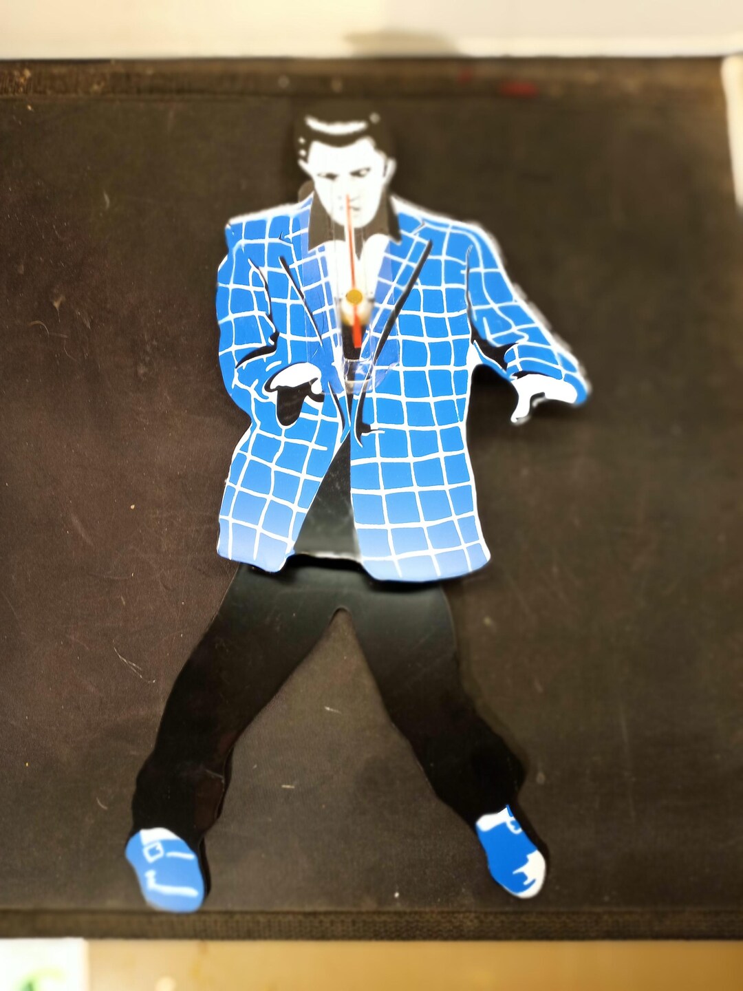 Vintage 1980s Elvis Presley Pendulum Wall Clock With Swinging Hips, New ...