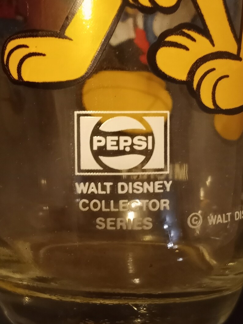 Vintage 1978 Pepsi Walt Disney Collector Series Glass-Mickey mouse y ...