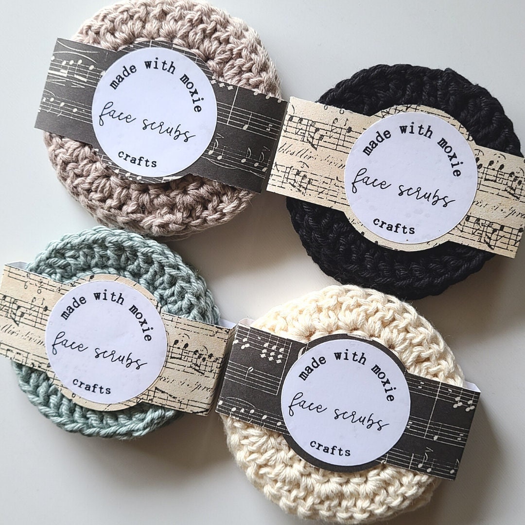 100% Organic Cotton Face Scrubs | Makeup Removers | Zero Waste - Etsy