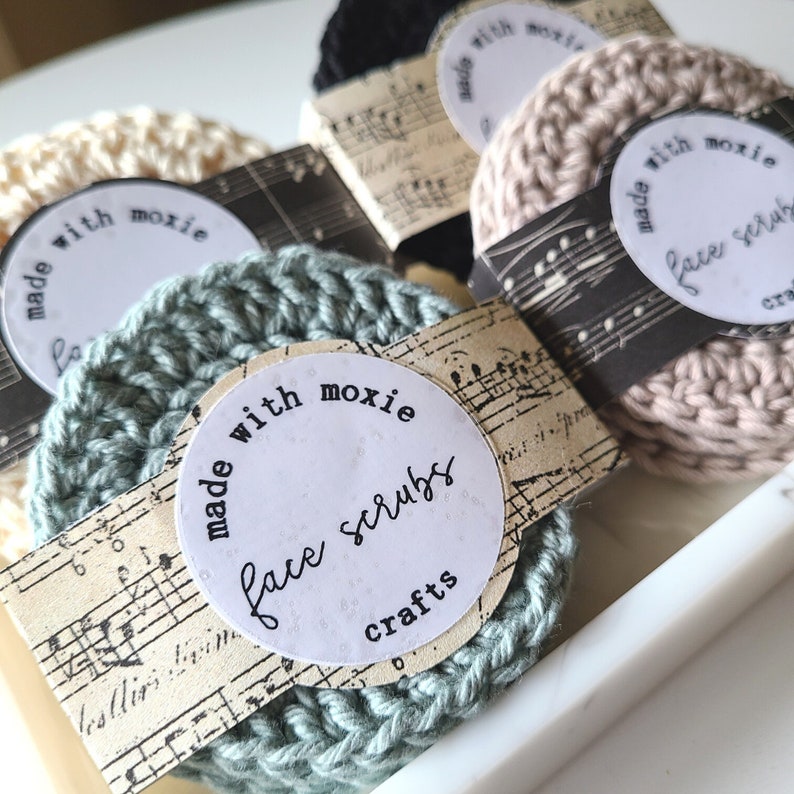 100% Organic Cotton Face Scrubs | Makeup Removers | Zero Waste - Etsy
