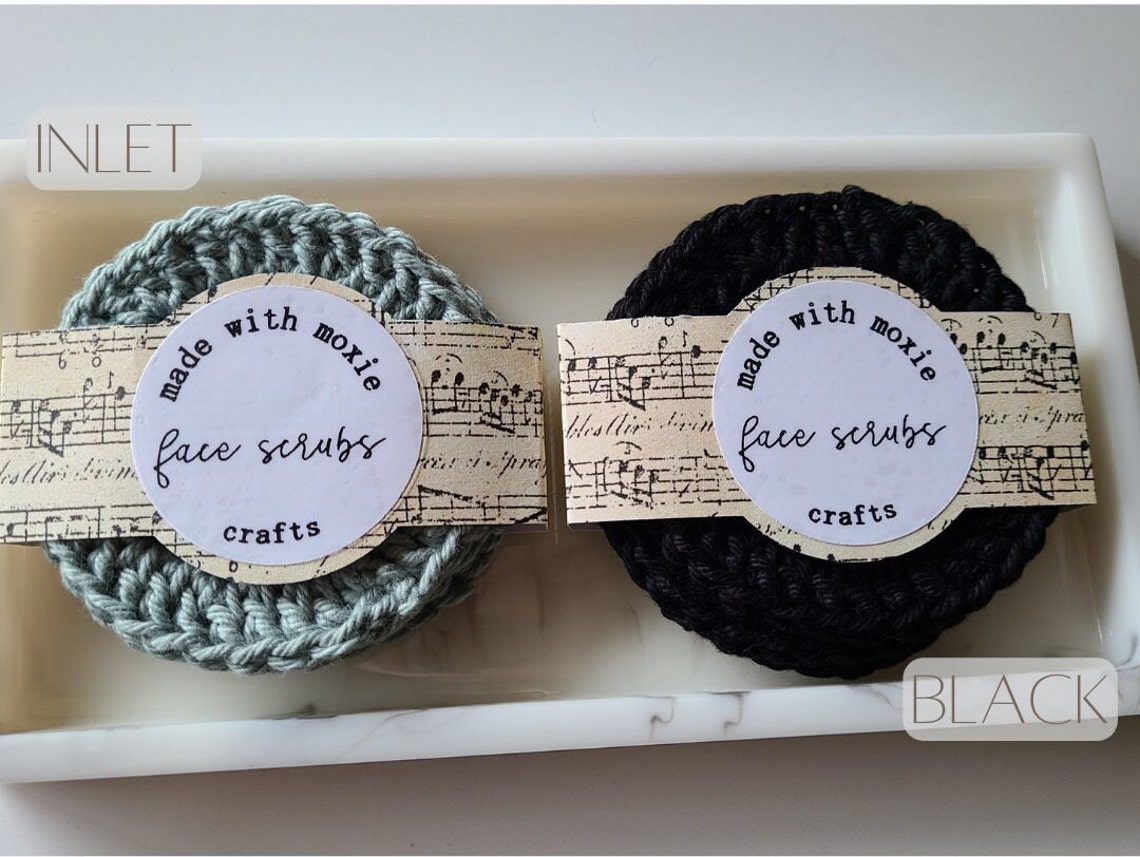 100% Organic Cotton Face Scrubs | Makeup Removers | Zero Waste - Etsy