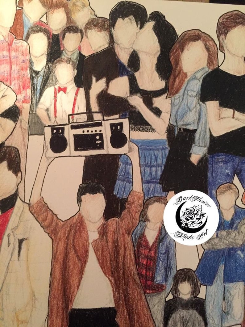 80's Movie Character Drawing Art Print - Etsy