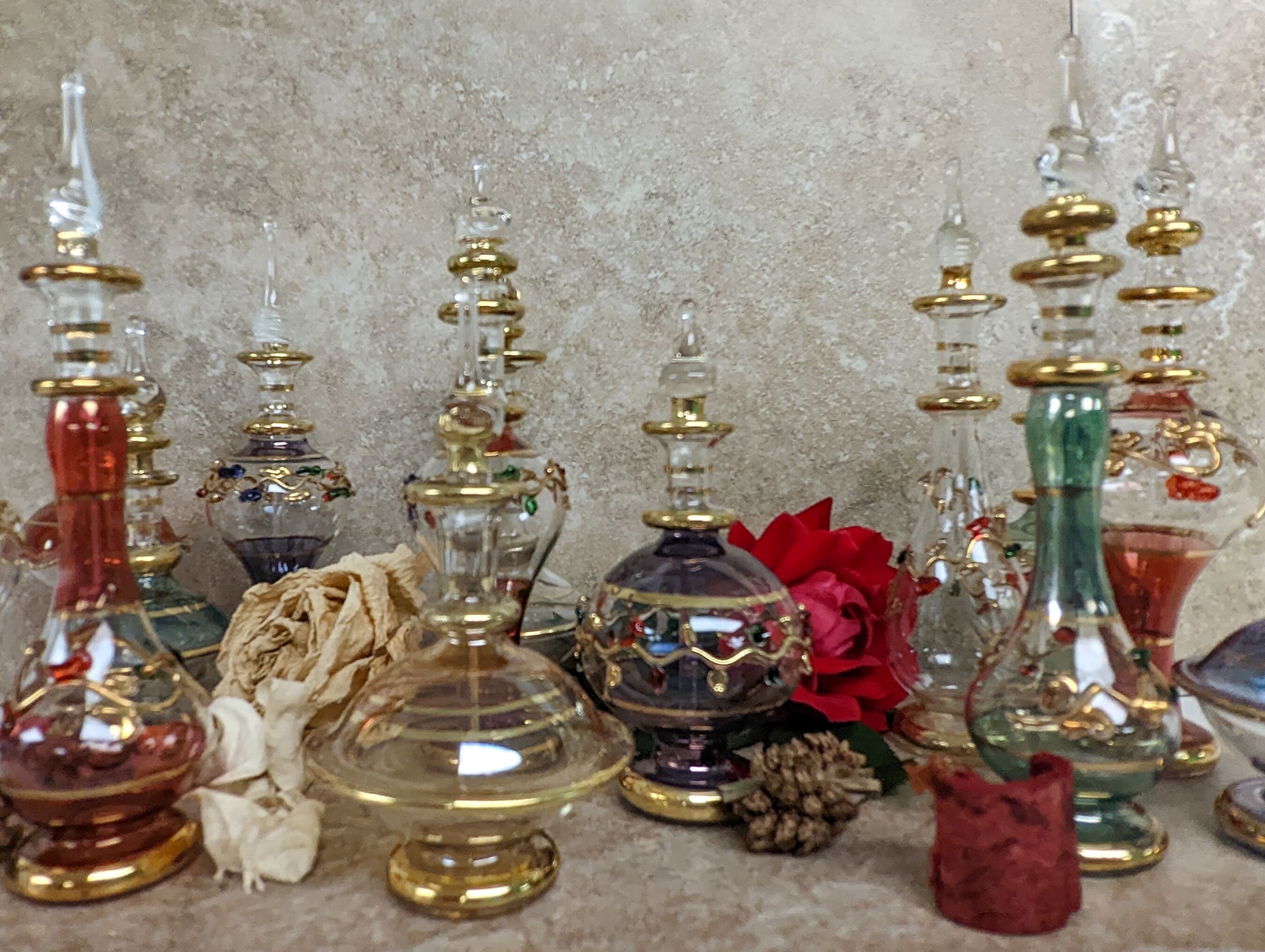 Egyptian Biblical Collection, Set of Two Perfume Bottles, Rose of ...