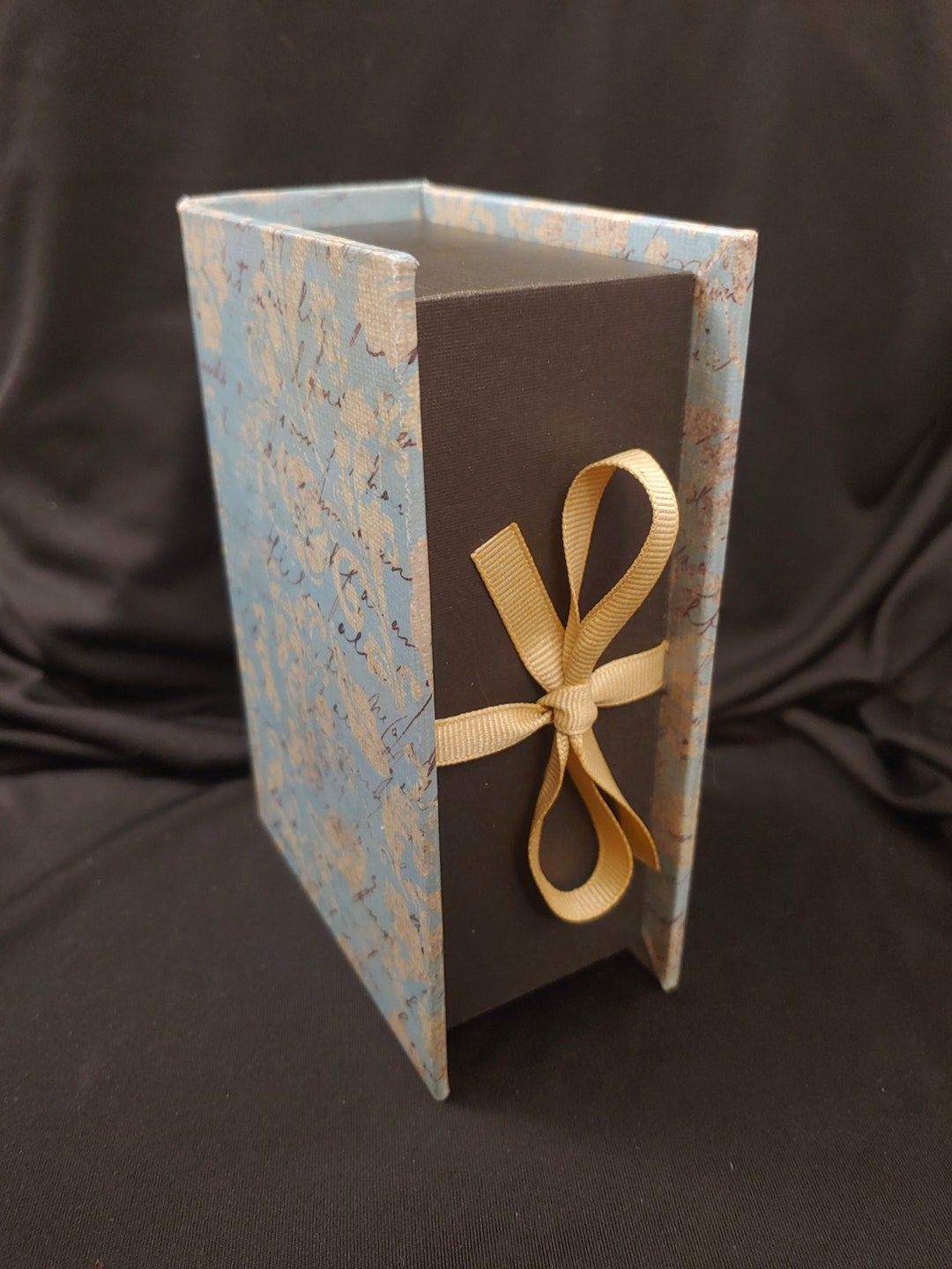 Flourish and Script Blue Box - Etsy