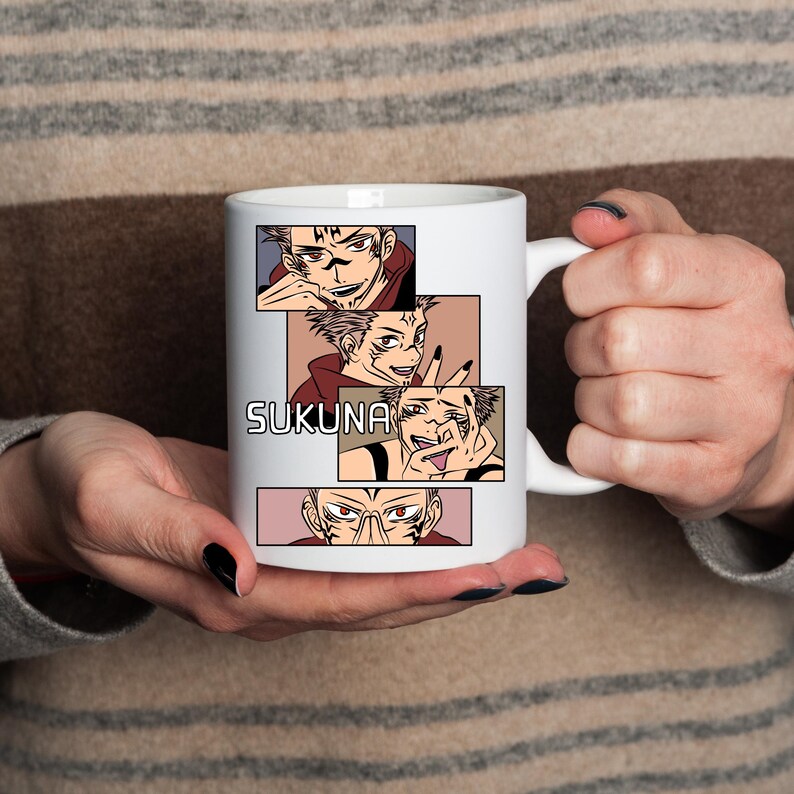 Sukuna Anime Mug: Manga Fan Gift, Otaku Coffee Cup - Etsy