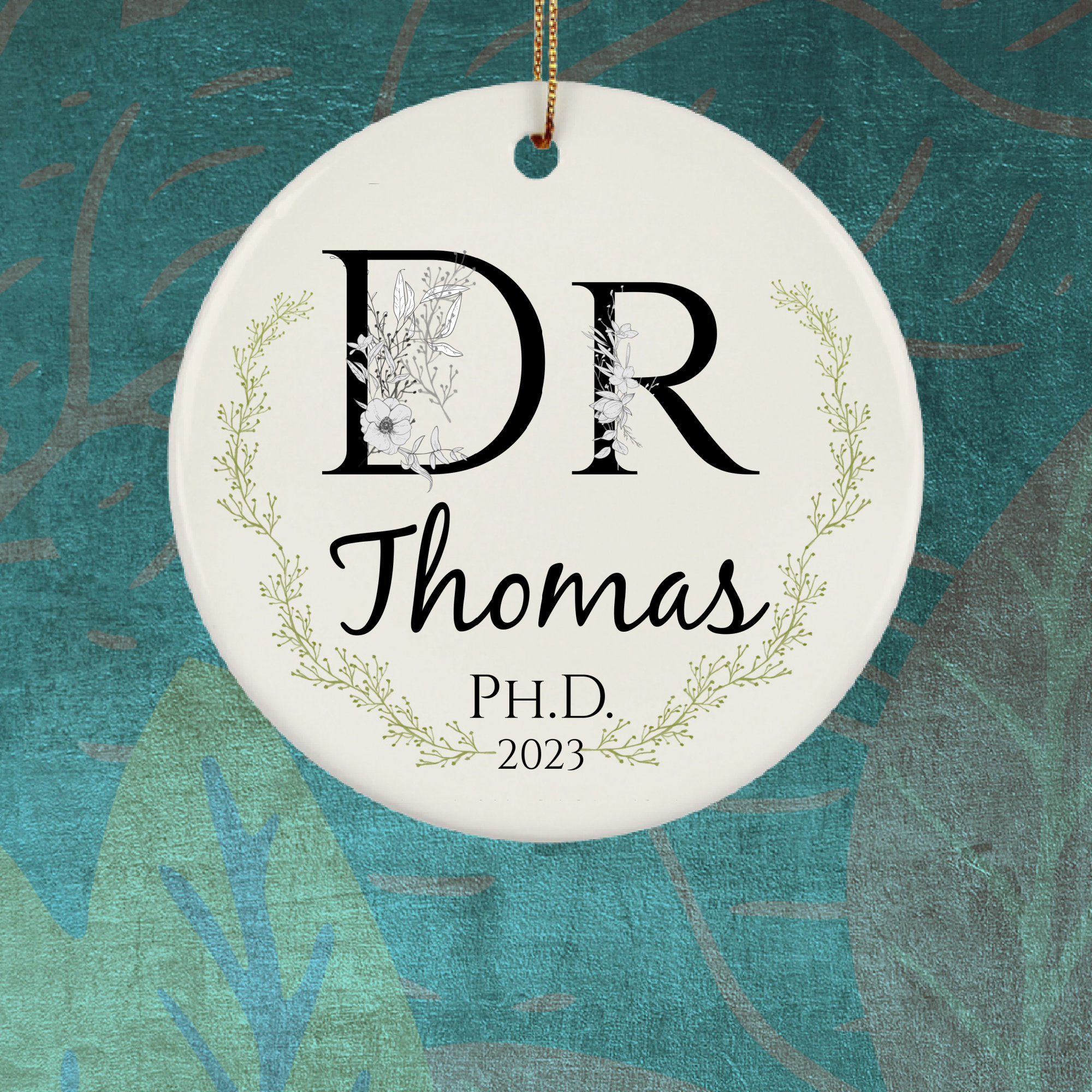 Phd Ornament, Phd Graduation Gift, PHD Doctor Gift, Doctorate Gift ...