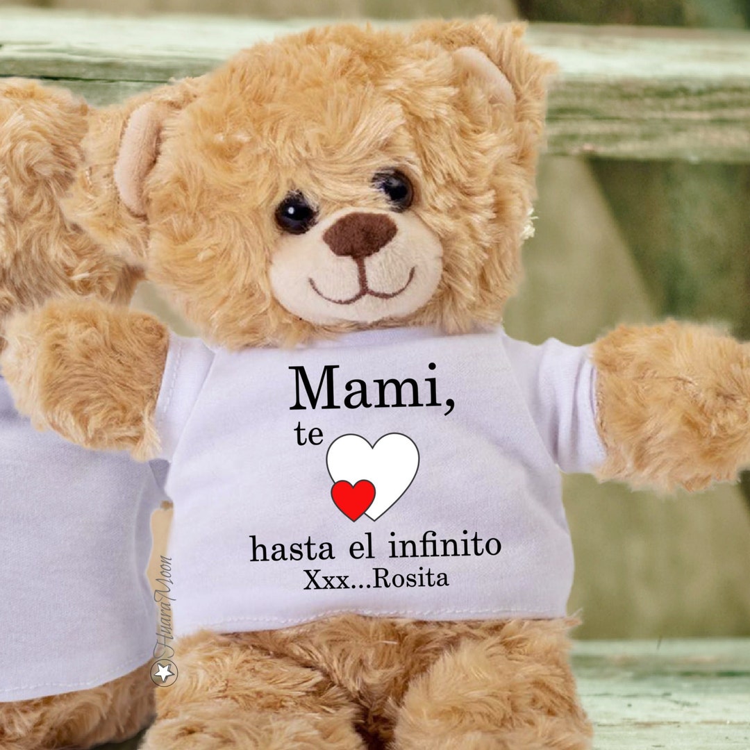 Personalized Spanish Teddy Bear Mama, Mother’s Day, Gift for Mama ...
