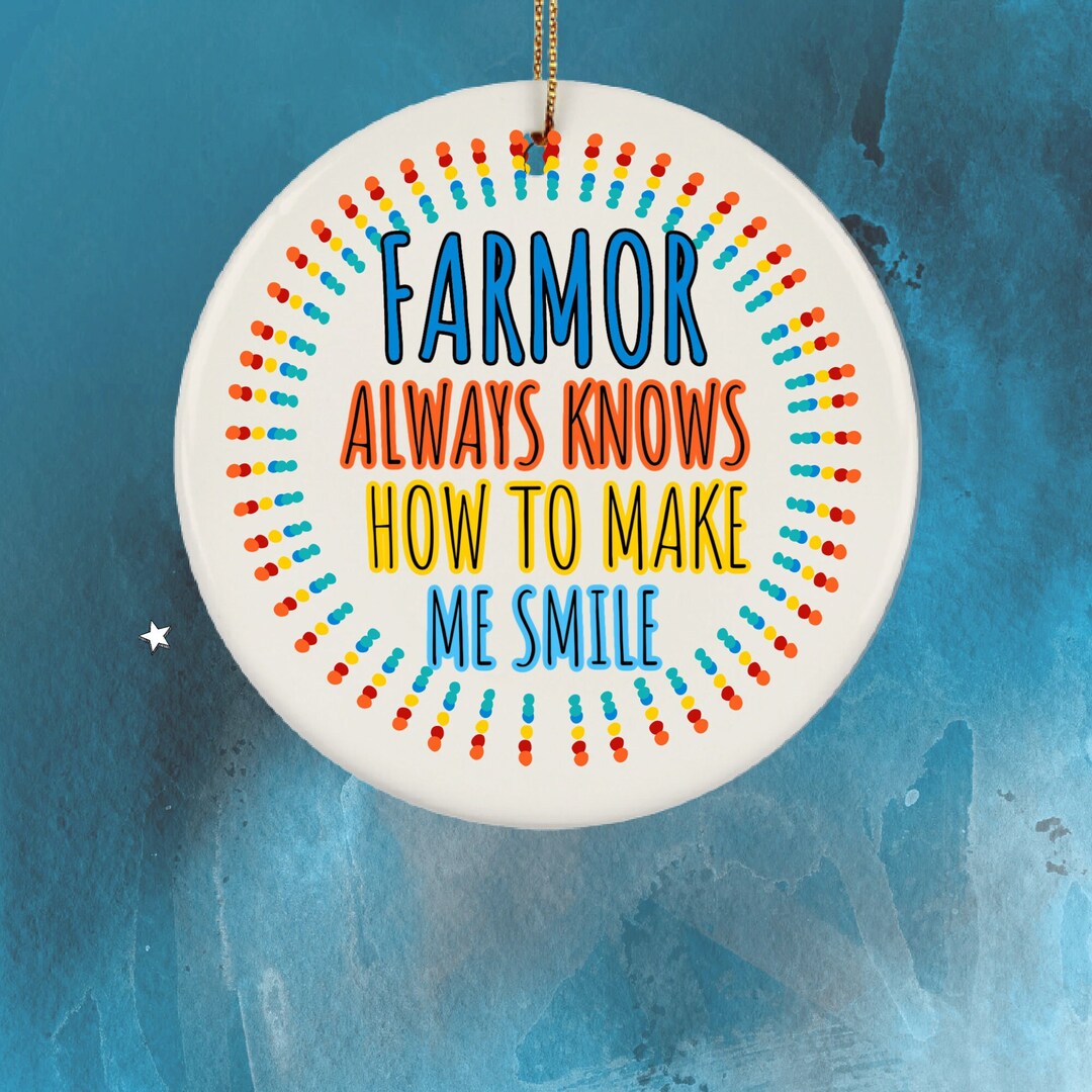 Farmor Ornament Gift, Danish/swedish/norwegian Granny Farmor, Best ...