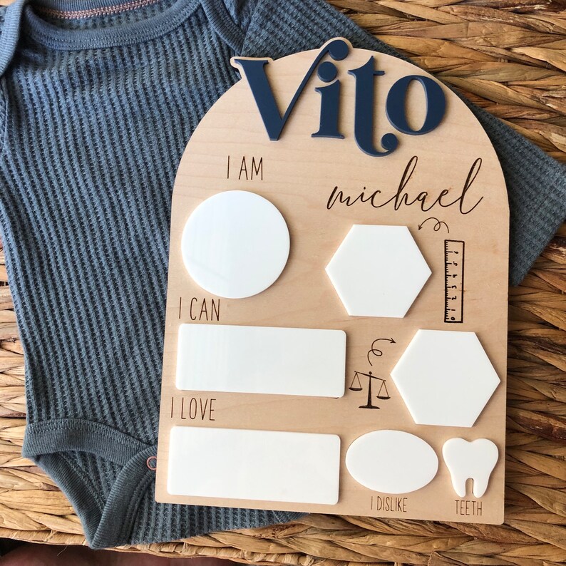 Monthly Milestone Sign Customized Monthly Baby Sign 3D - Etsy